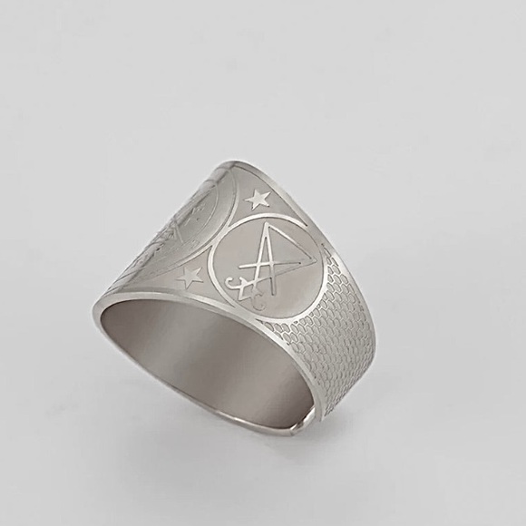 Jewelry | Baphomet Samael Lilith Satan Lucifer Sigil Pentagram Jewelry ...